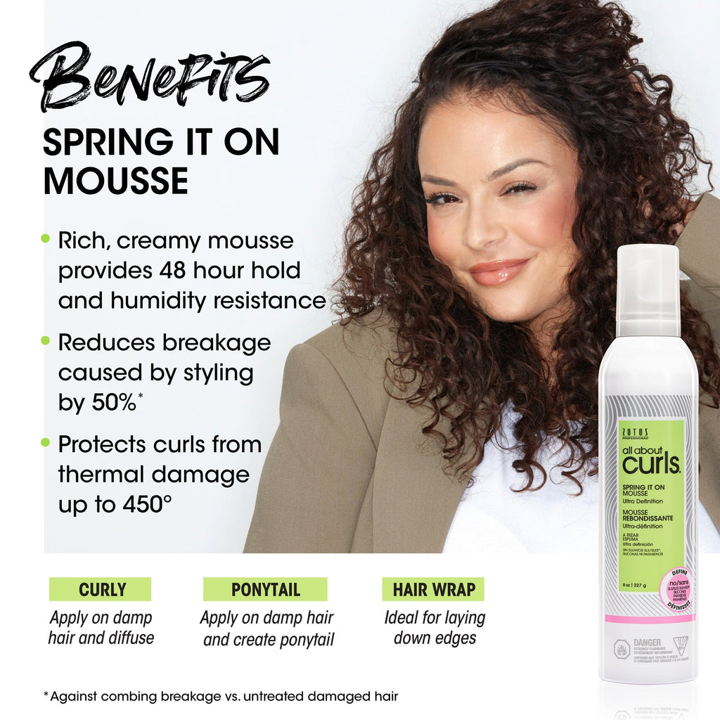 All About Curls Spring It On Mousse 8oz – Ogden Beauty Supply