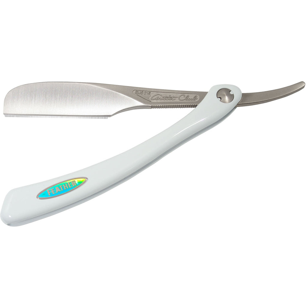 Feather Artist Club DX Folding Pearl-White Razor – Ogden Beauty Supply